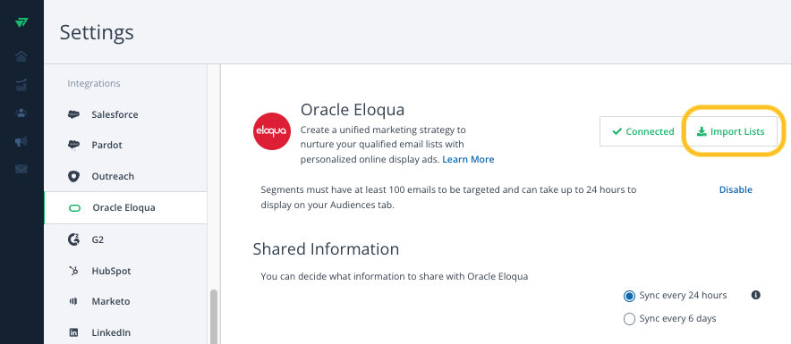 Oracle Eloqua Integration Initial Integration Guide Rollworks