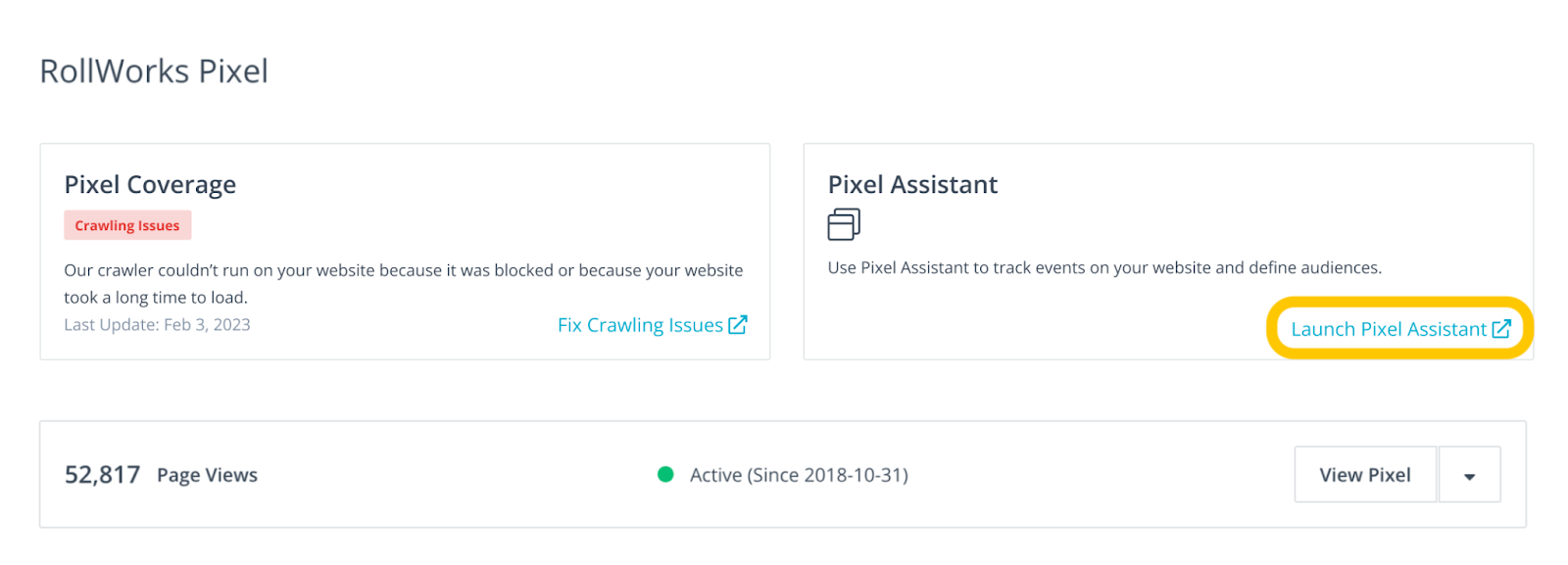 Fix Pixel Coverage report issues caused by crawling – AdRoll ABM