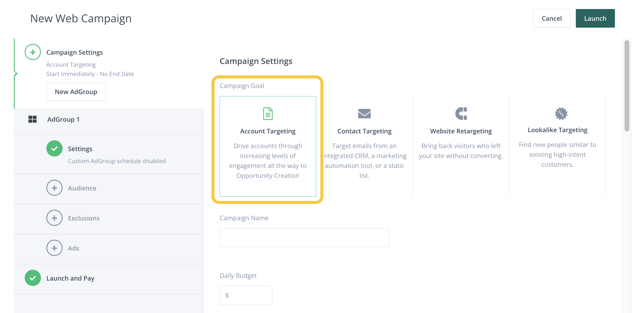 Account Targeting Campaign Guide – RollWorks