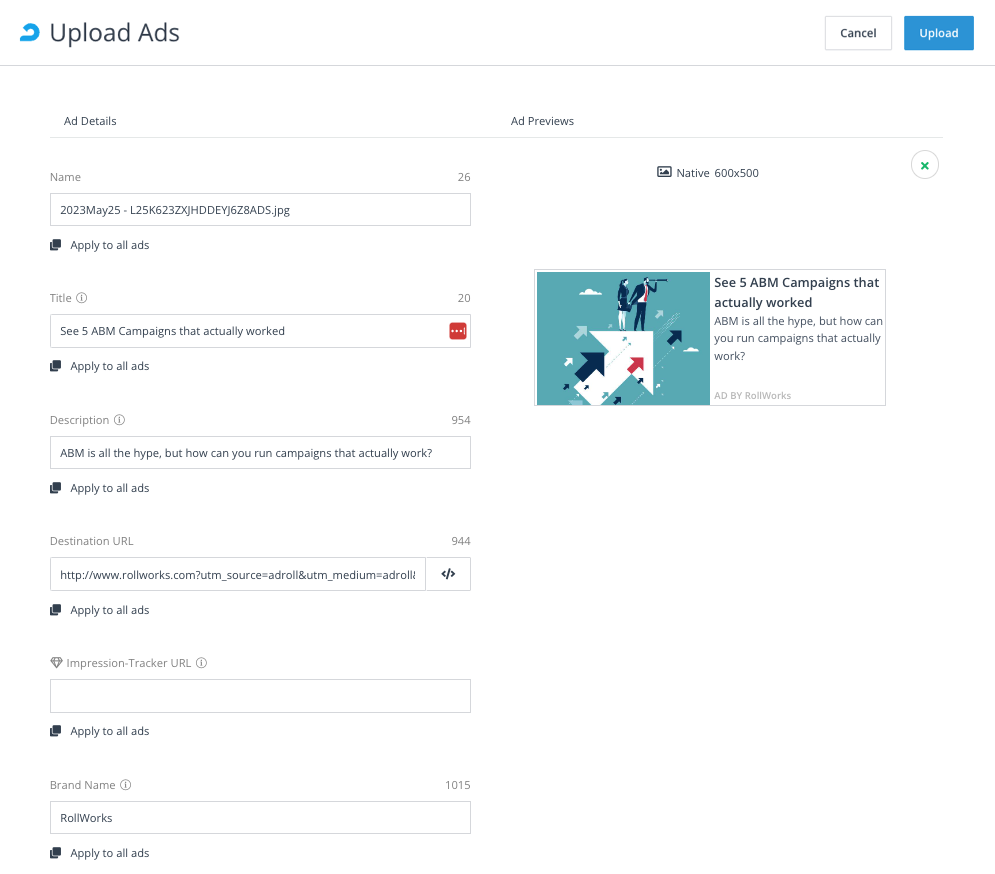 Native Web Ads Guide – AdRoll ABM